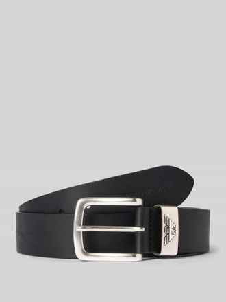 Emporio Armani Lederg&uuml;rtel mit Label-Pr&auml;gung