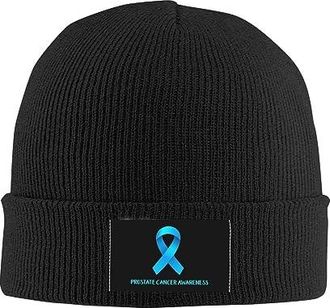 Generic Sensibilisation Au Cancer De La Prostate Femme Homme Bonnet À Revers Doux Bonnets Tricoté Classique Bonnet dhiver pour Ski Hiver Patinage