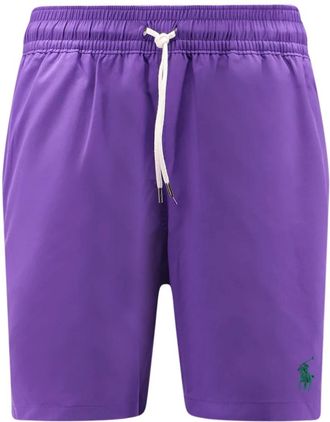Polo Ralph Lauren Homme, Maillots de bain, Violet, Taille: M Traveler Mid Trunk