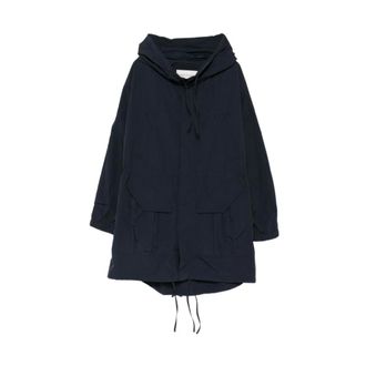 Dries Van Noten Homme, Manteaux, Bleu, Taille: L Parka