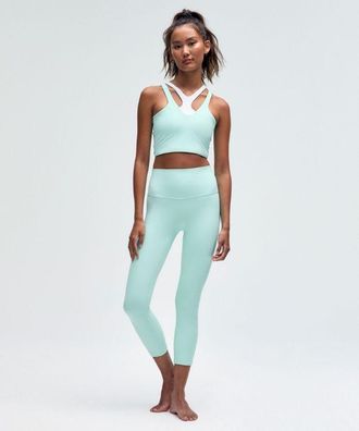 lululemon Align Crop Leggings mit hohem Bund f&uuml;r Frauen - 58 cm - Gr&ouml;&szlig;e 10 in Ideal Mint