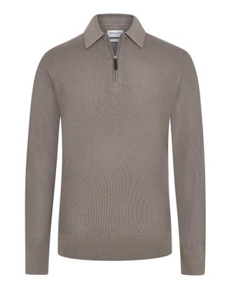 Tom Rusborg Troyer mit Umlegekragen und Seidenanteil in