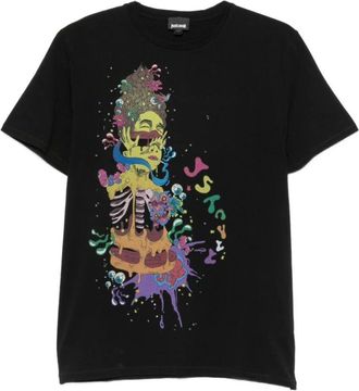 Just Cavalli Homme, Tops, Noir, Taille: XL 900 Shirt