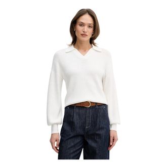 Marc Aurel V-Ausschnitt Pullover - - Knitwear - Damen - Wei&szlig; - 2XL