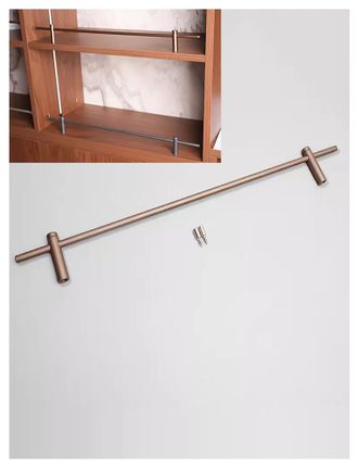 Generic Gondelregal-Vorderdrahtzaun-Leitschiene, stabile Regalschienen-Schutzstange mit Fallschutz, for Schuhregale/B&uuml;cherregale/Eingangsbereiche/Einzelhandel