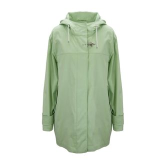 Fay Damenmantel mit automatischem Knopf- Rei&szlig;verschluss- Haken - - Coats - Damen - Gr&uuml;n - S