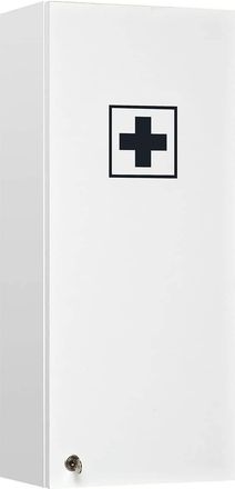 PELIPAL Wien - richtiger Medizinschrank, 30 cm, 1-t&uuml;rig, 1 Schlo&szlig;, 4 Glas-Einlegeb&ouml;den, inkl. T&uuml;rd&auml;mpfer - Badm&ouml;bel