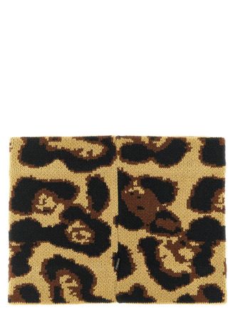 Goldbergh Leopard-Print Wool Blend Beanie - Camel