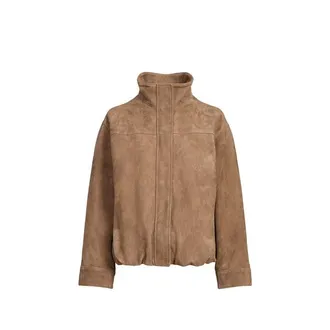 Saison 1865 Veste &agrave; ourlet bouffant en cuir