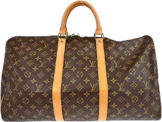 Louis Vuitton unisex, Pre-owned, Brun, Taille: ONE Size Pre-owned Keepall bandouliere bag