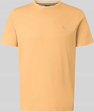 Lerros T-Shirt mit Rundhalsausschnitt und Logo-Stitching
