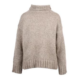 Alpha Studio Rollkragenpullover - - Knitwear - Damen - Beige - XL