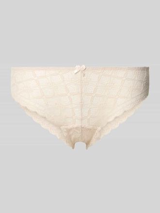 Jake*s Casual Slip mit Spitzenbesatz und Schleife