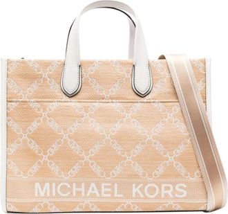 Michael Kors Shopper - Gigi Tote Bag Nat/Opticwht - Gr. unisize - in Wei&szlig; - f&uuml;r Damen