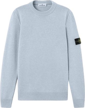 Stone Island Homme, Pulls, Gris, Taille: 2XL Pull col rond en laine dagneau