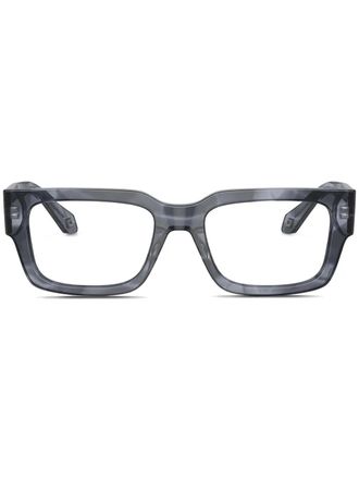 Giorgio Armani lunettes de vue à monture carrée - Bleu