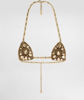 Dolce & Gabbana Bh Mit Stickerei - Frau Bijoux Gold Metall Pz