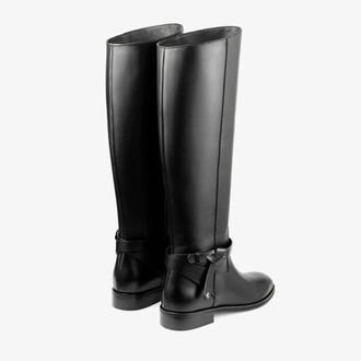 Jimmy Choo London Leather Knee-High Boot - Black