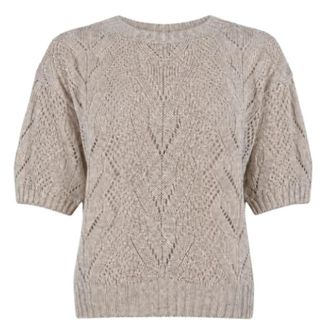 D.exterior Rundhals-Strickware - - Knitwear - Damen - Beige - M