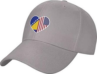 Generic Casquette Baseball Jaime LAm&eacute;rique Et La Bosnie-Herz&eacute;govine Snapback Hat Mode,Casual Casquette De Baseball pour Adulte Sport Golf