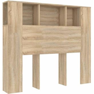 vidaXL Kopfteil mit Ablagen Sonoma-Eiche 120x18,5x102,5 cm Vidaxl