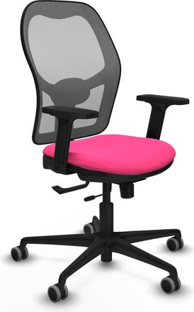 Piqueras y Crespo Schreibtischstuhl mit Rollen in Rosa Jorquera mit 2D-Armen, h&ouml;henverstellbare Lendenwirbelst&uuml;tze, ausgestattet mit Syncro/Traslack und Schaumstoff, Gr