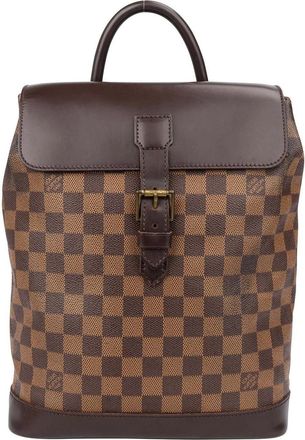 Louis Vuitton Crossbody Bags - Louis Vuitton Damier Ebene Monogram Soho Backpack - Gr. unisize - in Braun - f&uuml;r Damen