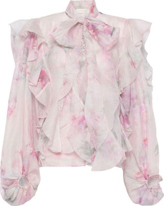Zimmermann blouse Crush - Rose