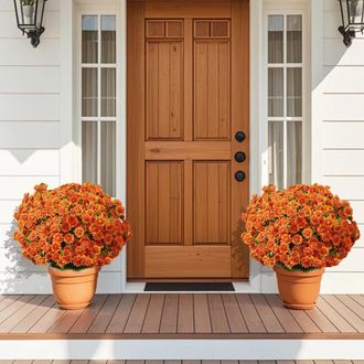 Generic Funsdecor K&uuml;nstliche Sonnenuntergangsm&uuml;tter f&uuml;r den Innen- und Au&szlig;enbereich, Garten, Heimdekoration, k&uuml;nstliche Pflanzen, Gr&uuml;npflanzen, Buchsbaum, Ver