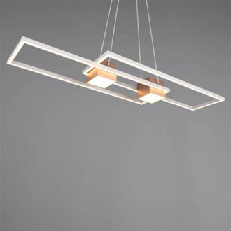 Trio Lampe suspendue LED pour bureau Albany cuivre rouge - 347710465