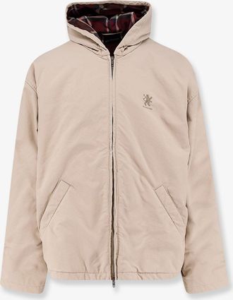 Balenciaga Cotton blend jacket with embroidered logo on the front - BALENCIAGA - gender_Man