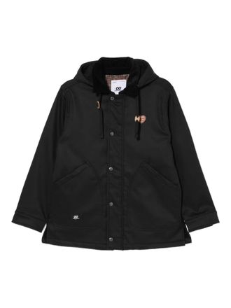 Chocoolate veste cir&eacute;e &agrave; patch coeur - Noir