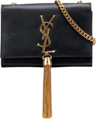 Saint Laurent Sac bandouli&egrave;re Kate Pre-owned - Femme - Pre-owned - Noir - Taille: ONE Size