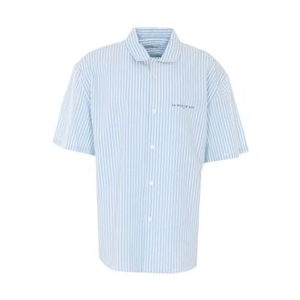 Ih Nom Uh Nit Gestreiftes Kurzarmhemd - - Shirts - Herren - Blau - XL
