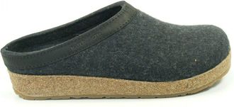 Haflinger Grizzly Torben Herrenschuhe Pantoletten Hausschuh Grau Freizeit, Schuhgröße:43 EU