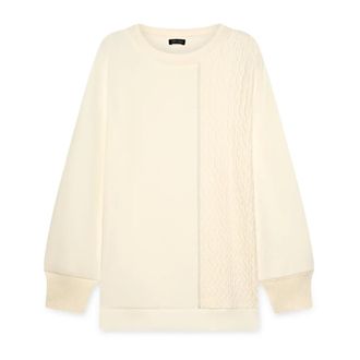 Fiorella Rubino Damen, Sweatshirts & Hoodies, Weiß, MGröße