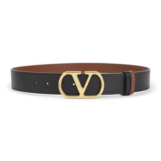Valentino Garavani Femme, Accessoires, Noir, Taille: 75 CM VLogo 40 Reversible Belt
