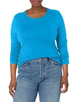 Hanes Maglietta a maniche lunghe da donna, Deep Dive, Medium