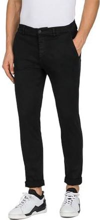 Replay Homme M9627 Zeumar Hyperchino Color Xlite Pantalon, Black 040-1, 29W / 30L EU