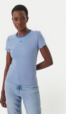 Tommy Jeans T-Shirt Essential DW0DW17383 Blau Slim Fit