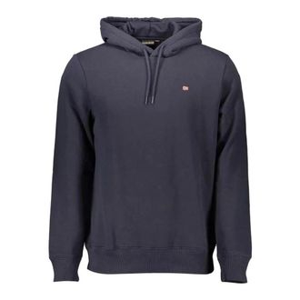 Napapijri Blaue Kapuzenpullover mit Logo - - Sweatshirts & Hoodies - Herren - Blau - XL