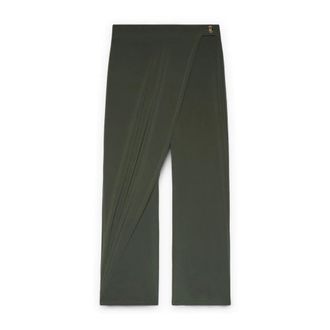 Fiorella Rubino Jersey-Hose mit Wickelverschluss - - Trousers - Damen - Gr&uuml;n - XS