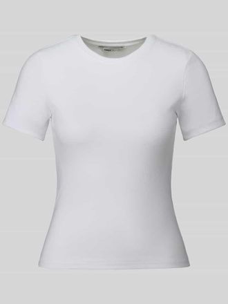 Only Slim Fit T-Shirt aus Baumwoll-Mix Modell RILEY