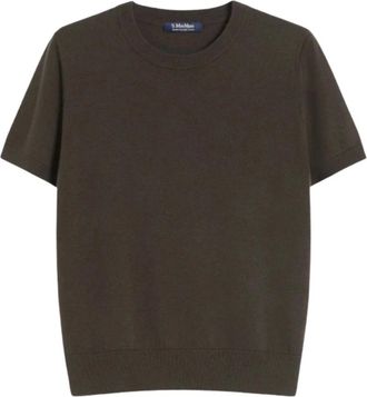 Max Mara Femme, Pulls, Vert, Taille: 40 FR Tricot &agrave; col rond