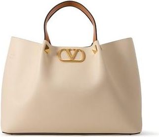 Valentino Sac &agrave; main cabas en cuir de veau
