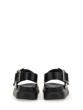 Alexander McQueen Leather Sandal - Black
