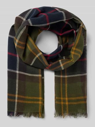Barbour Schal aus Baumwoll-Leinen-Mix Modell WELTON