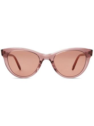 Garrett Leight lunettes de soleil Glace x Clare V. à monture papillon - Rose