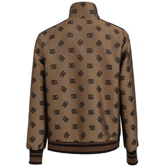 Dolce & Gabbana Mens Bronze Polyester Shell Jacket Clothing