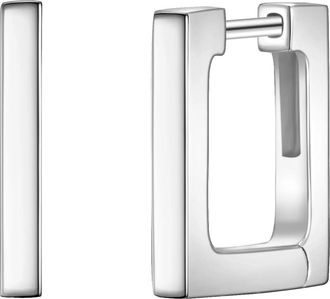 Glanzst&uuml;cke M&uuml;nchen Ohrringe - Sterling Silber Creolen - Gr. unisize - in Silber - f&uuml;r Damen